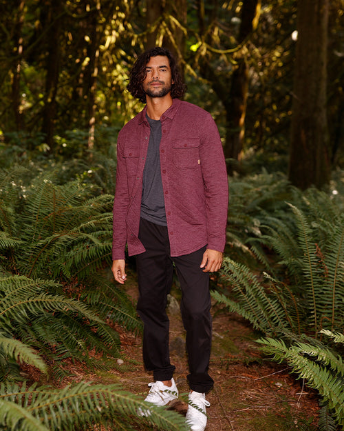 Mens Quilted Colville Shacket | Recycled Materials