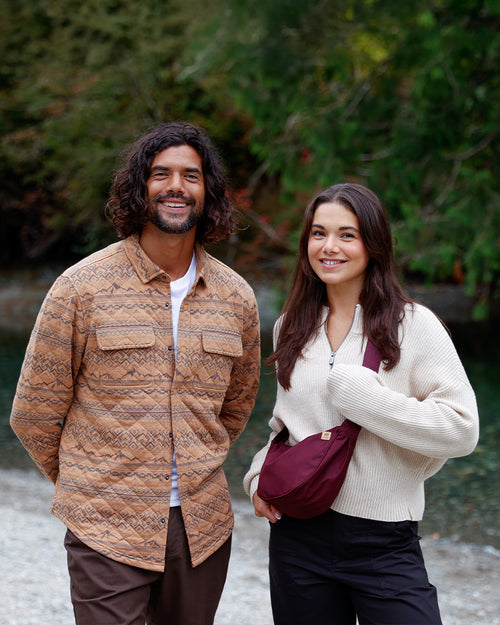 Mens Quilted Colville Shacket | Recycled Materials