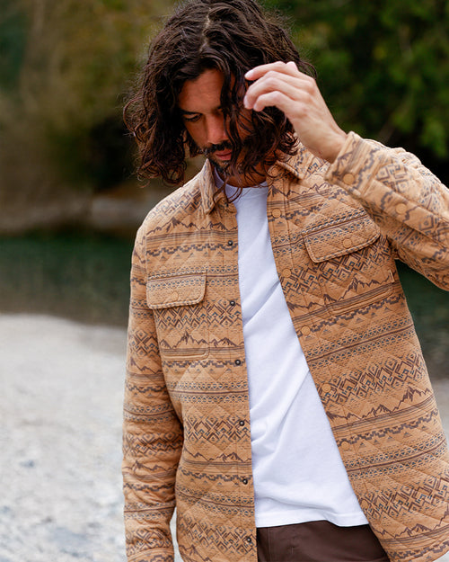 Mens Quilted Colville Shacket | Recycled Materials