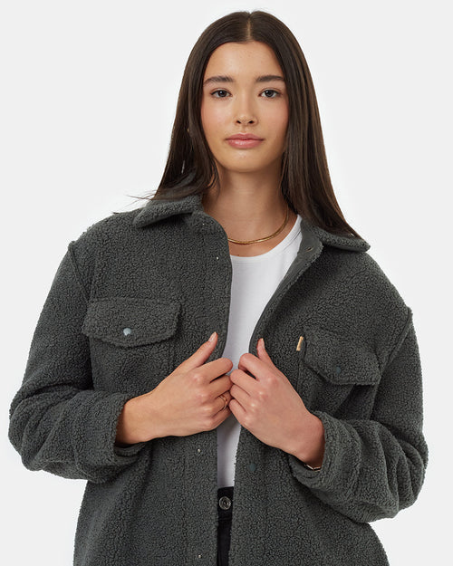 Recycled Boucle Fleece Jacket | Recycled Materials