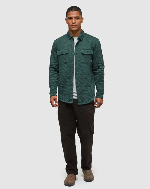 Mens Quilted Colville Shacket | Recycled Materials