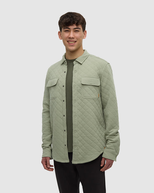 Mens Quilted Colville Shacket | Recycled Materials