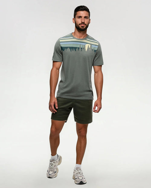 Mens Retro Juniper T-Shirt | Recycled Materials