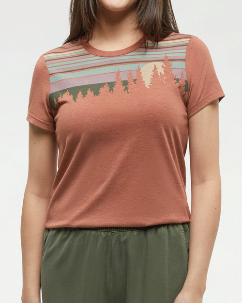 Womens Retro Juniper T-Shirt | Recycled Materials