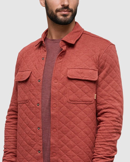 Mens Quilted Colville Shacket | Recycled Materials