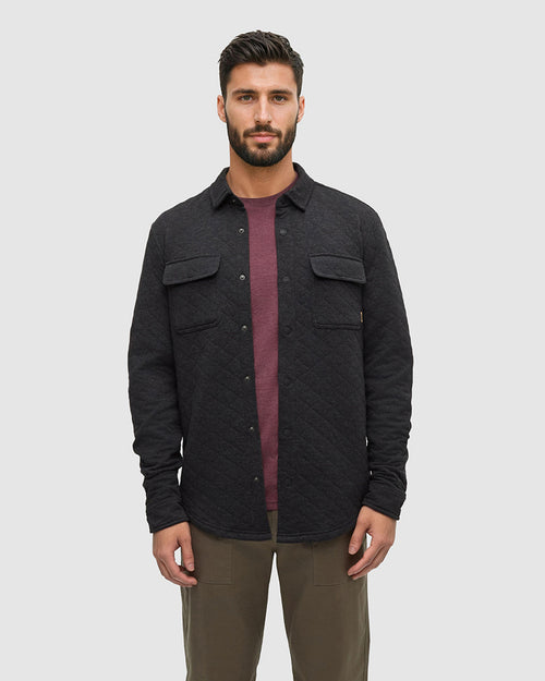 Mens Quilted Colville Shacket | Recycled Materials